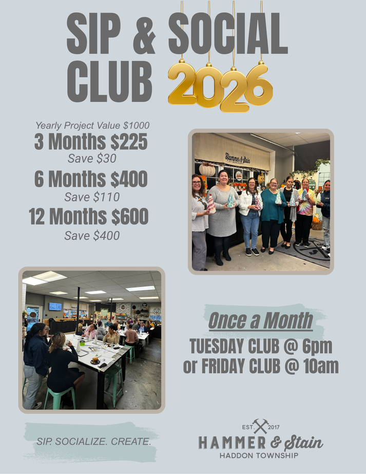 Sip & Social Club of 2026 – Hammer and Stain Haddon